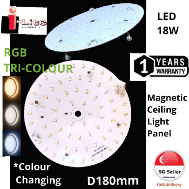 CEILING LIGHT LED RGB PANEL MAGNETIC FULL PANEL SERIES ( TRI-COLOUR ...