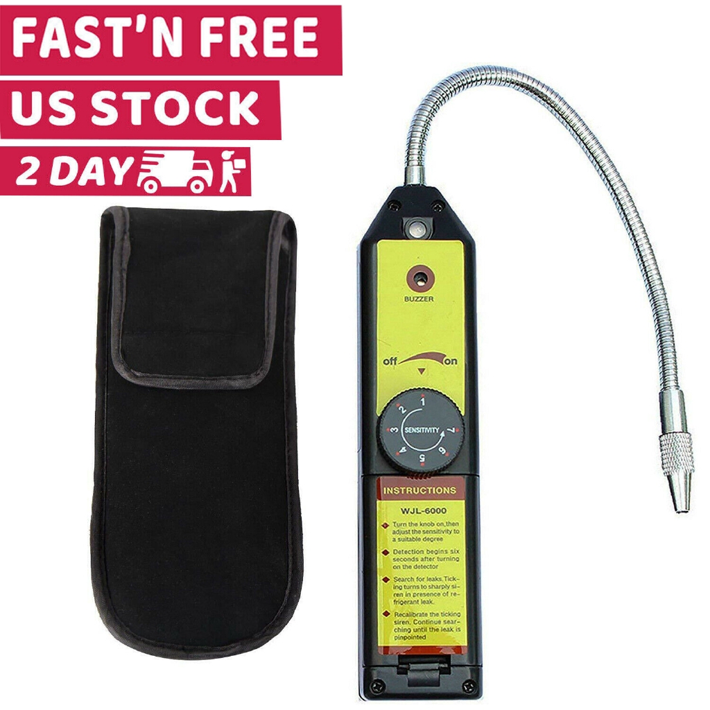 Portable Halogen Gas AC Freon Refrigerant Leak Detector Car Air ...