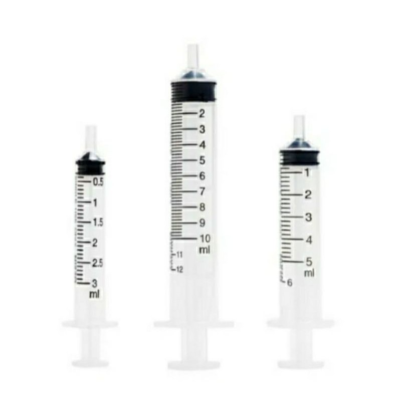 (10pcs) Nipro / sg homecare / terumo luer Slip/ luer lock syringe 1ml - 20ml without needle ...