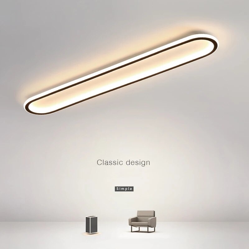 Modern Minimalist Led Ceiling Light Minimalist Strip Ceiling Light ...