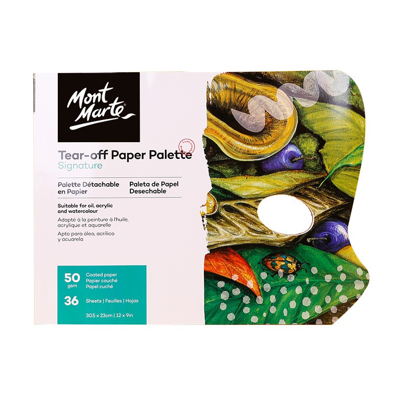 Tear off Paper Palette 36 Sheets For Painting 50GSM Coated Paper ...