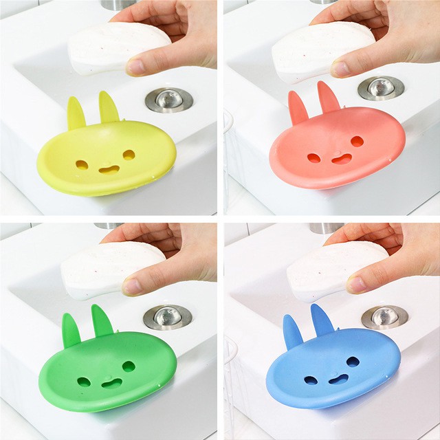 Rabbit Cute Soap Dish Soap Box! Cartoon Momo Cute Bunny Soap Box ...