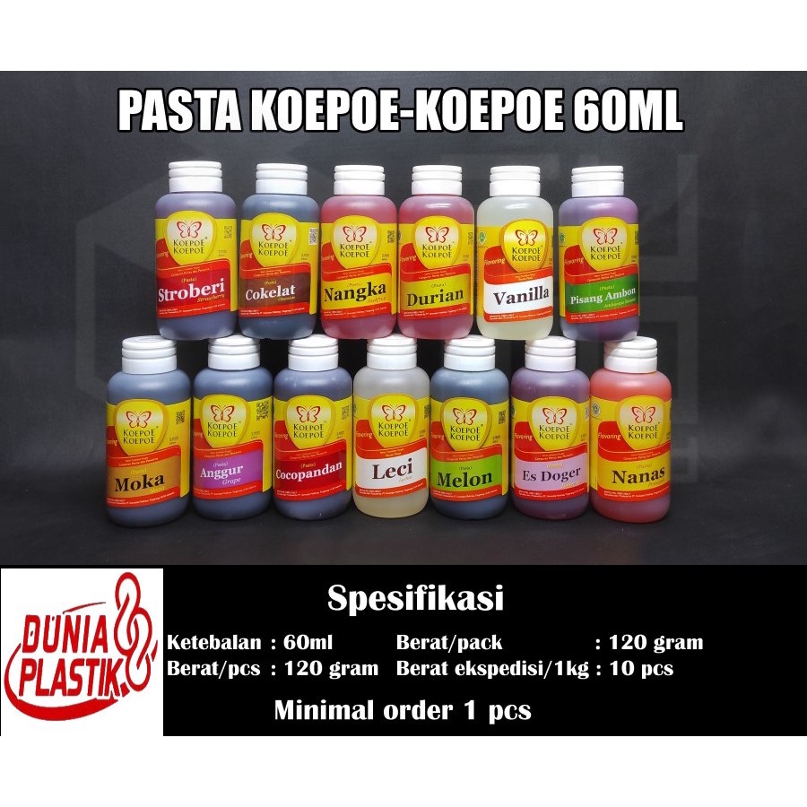 Food Liquid Essence Flavor Paste 60ml ALL VARIAN Koepoe / Butterfly ...