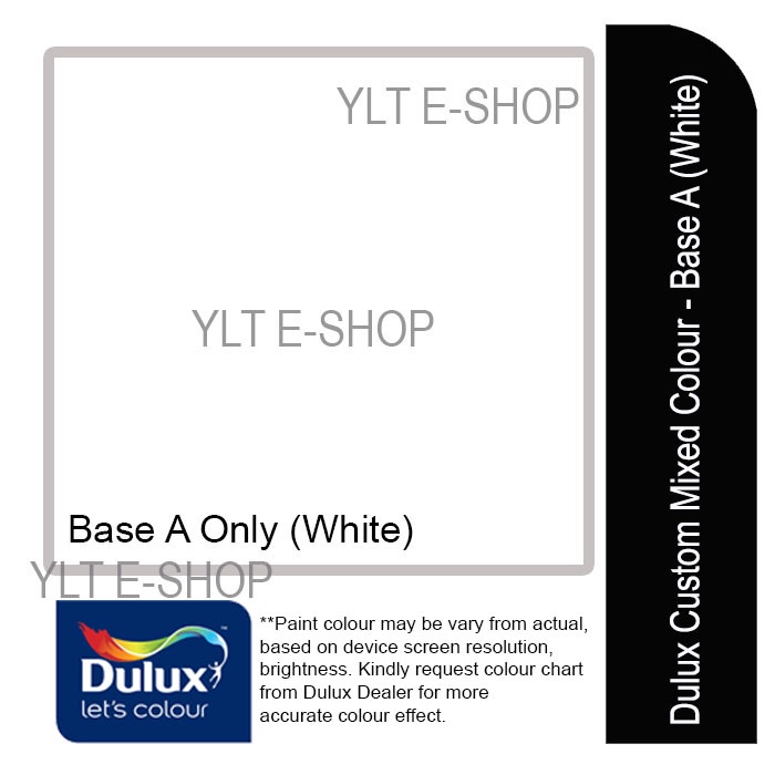 Dulux Base A 1L (White) - Wall paint / Wood / Metal (Cat Putih Dulux ...