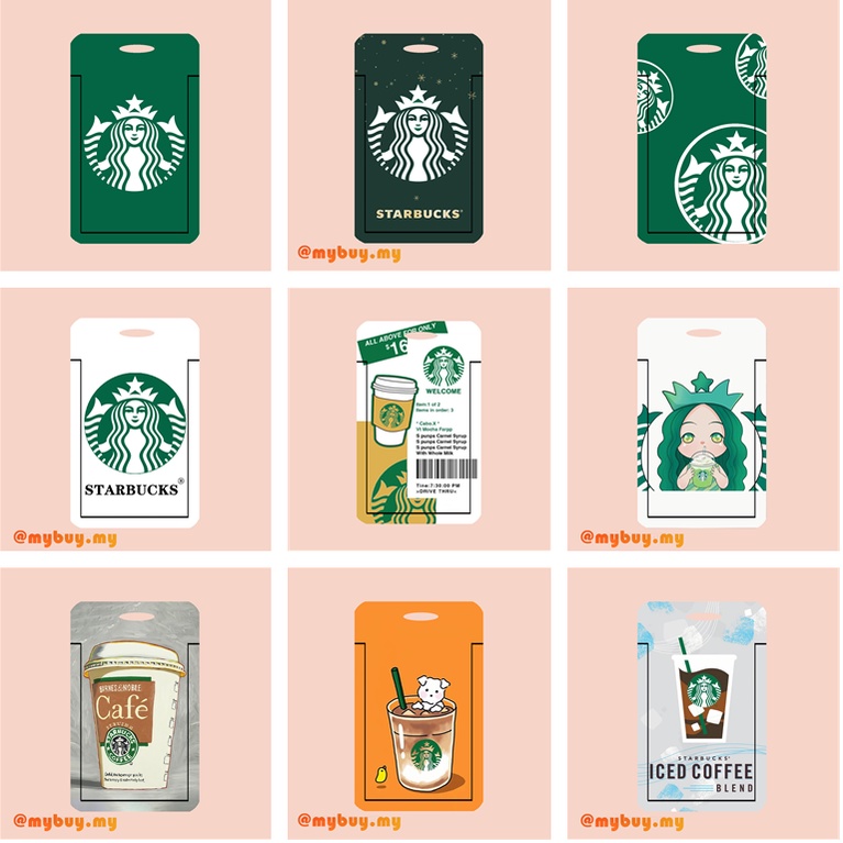 Starbucks lanyard card holder Student card name card holder Bus card ...