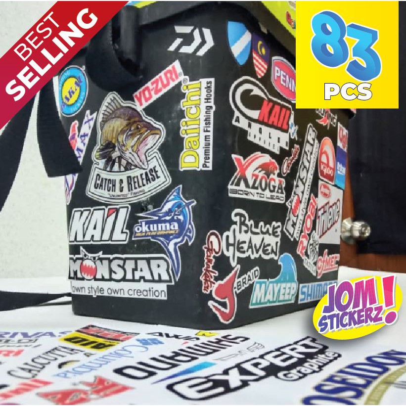 83 Pcs Fishing Brand Sticker - Anti Scratch Finishing Decals A+ ...