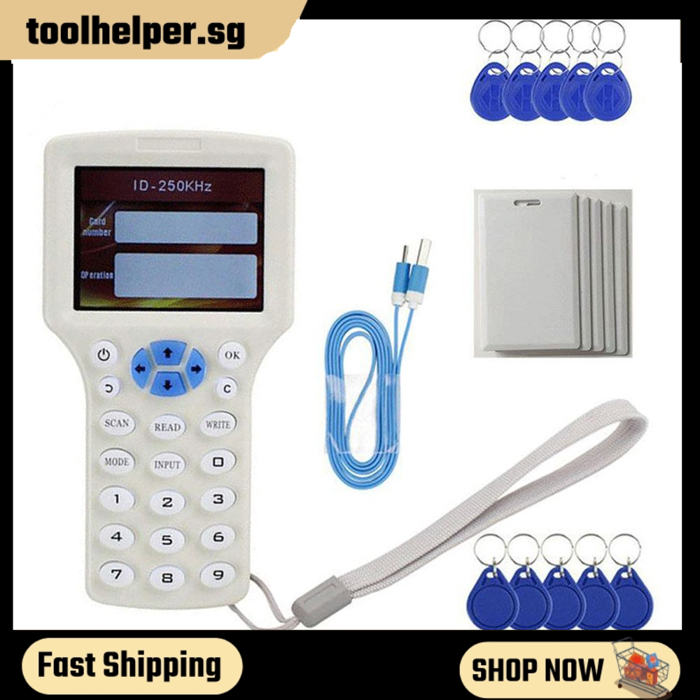 RFID NFC Card Copier Reader Writer Duplicator 10 Frequency Programmer ...