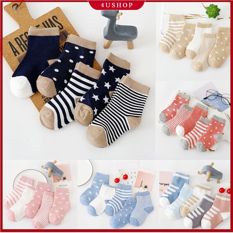 5Pairs/lot Children's Socks Summer Cotton Cartoon Animal Baby Socks ...