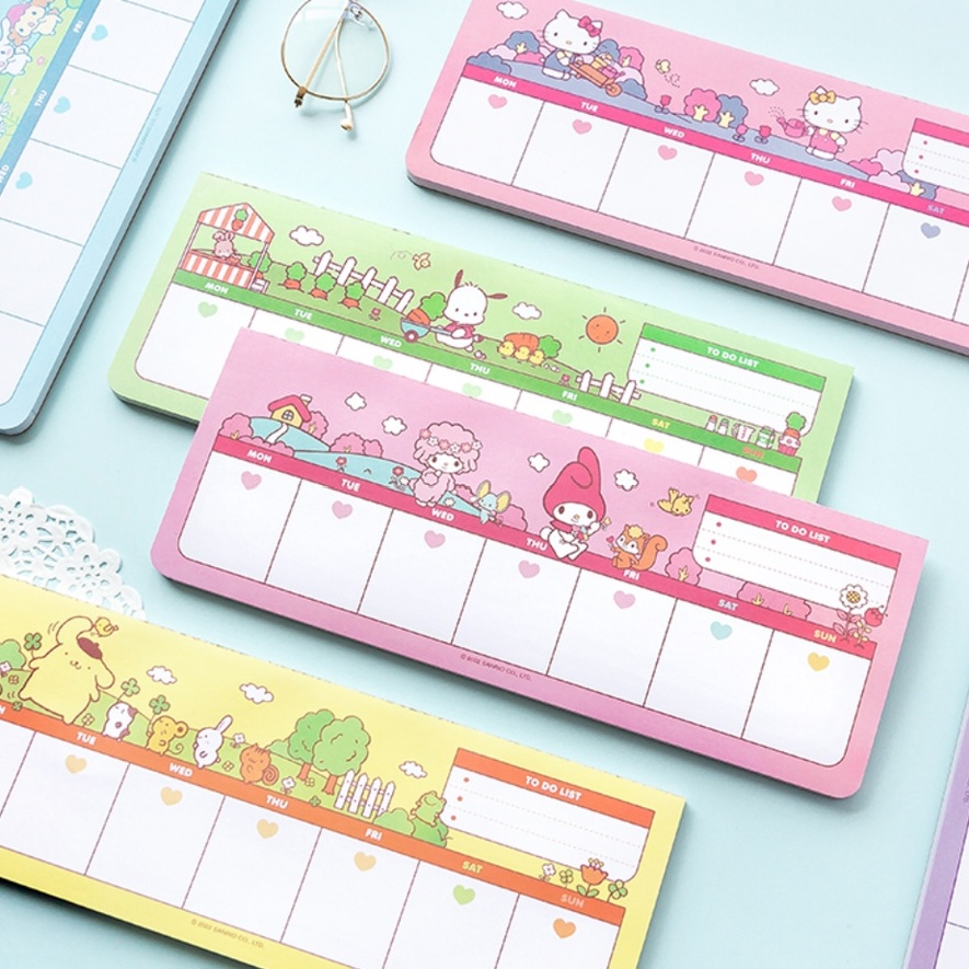 SANRIO 2025 KUROMI MY MELODY POCHACCO POMPOMPURIN CINNAMOROLL UNDATED ...