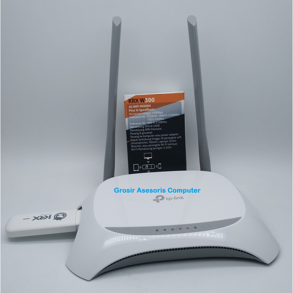 Hotspot Wifi Router TP-LINK TL-MR3420 Package+Modem 4G LTE KRX U300 ...