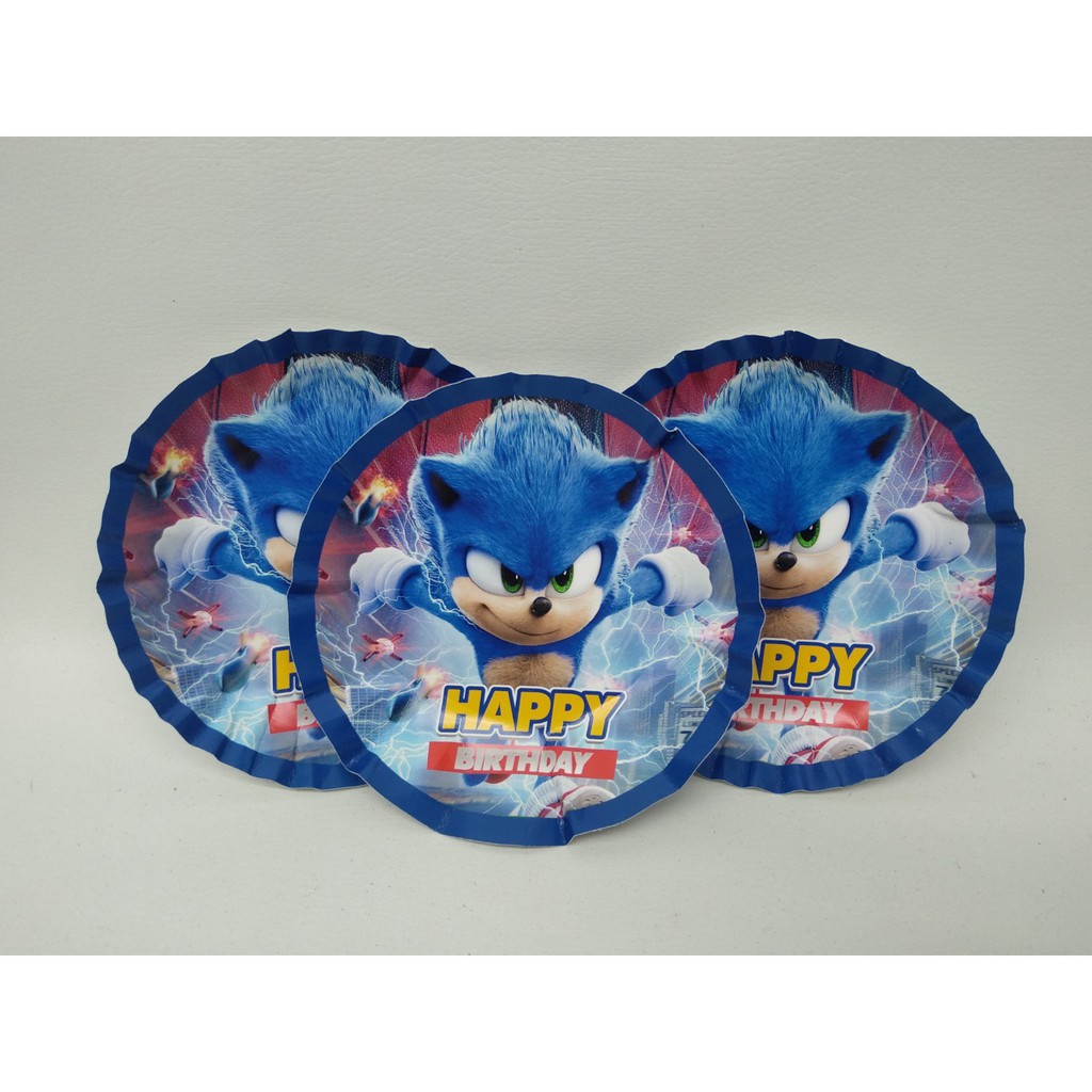 Sonic paper plate/sonic paper plate/sonic Cake plate/sonic custom paper ...