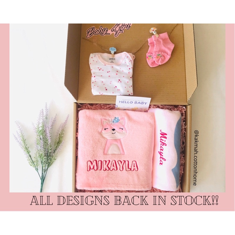 PREMIUM SURPRISE BOX SUPER SOFT BABY BLANKET BOX/BABY NEWBORN SULAM ...