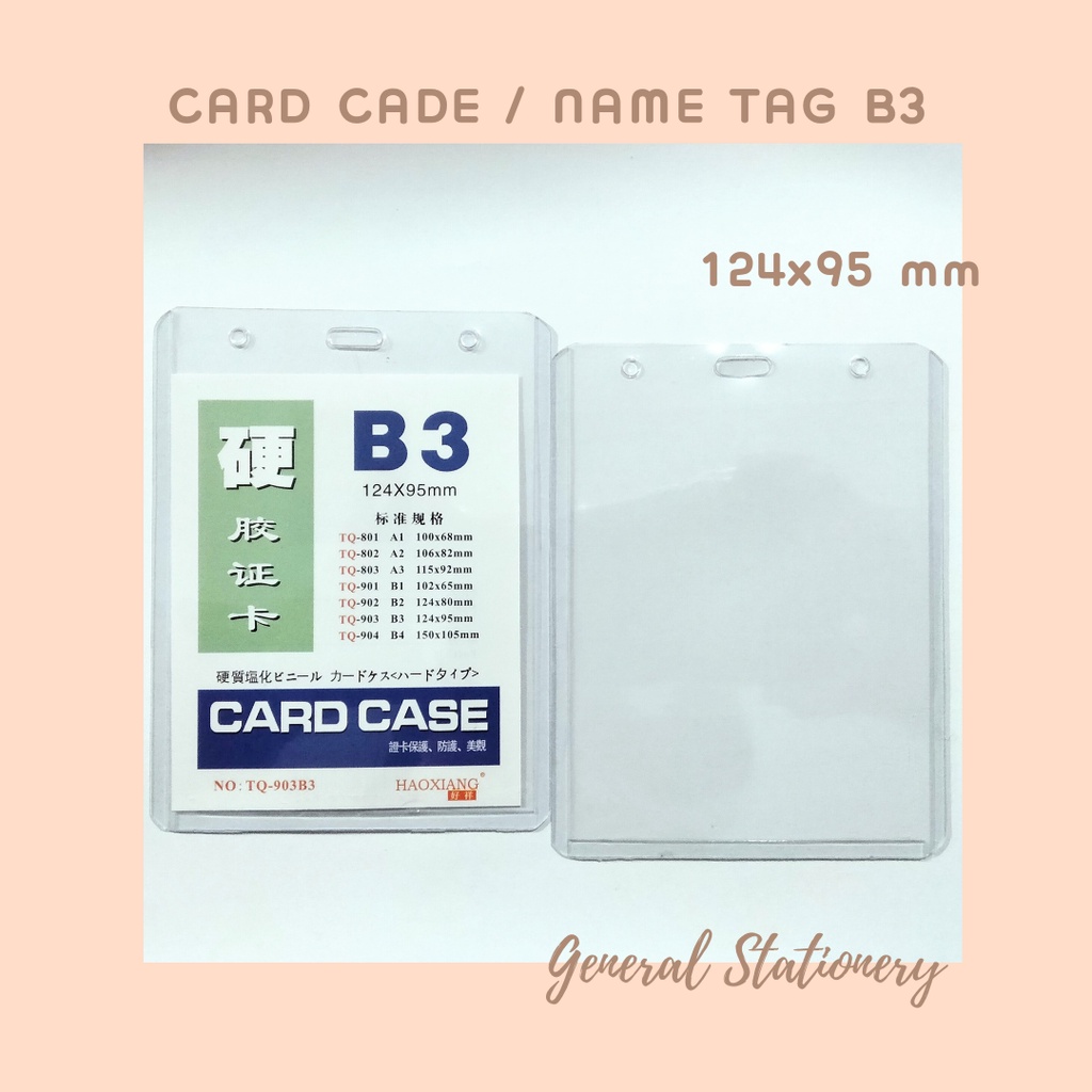 Name Tag Size B3/ID Card/Card Case B3 (Pack) | Shopee Singapore
