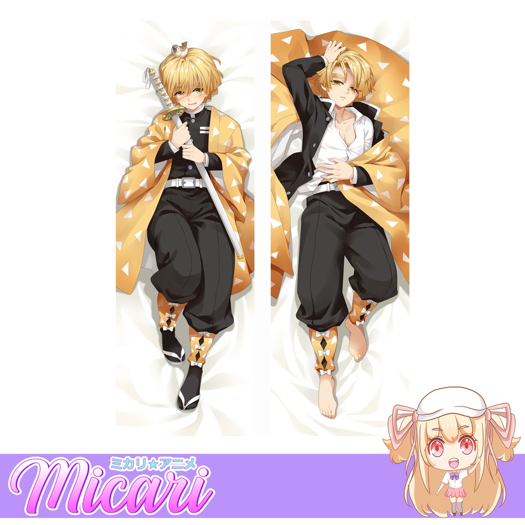 Micari Kimetsu no Yaiba Zenitsu Agatsuma Anime Dakimakura / Half ...