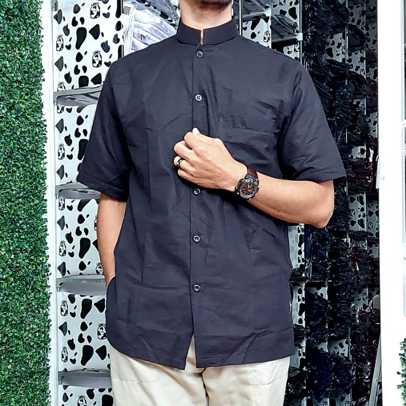 KEMEJA Short sleeve koko shirt modern short sleeve koko shirt | Shopee ...