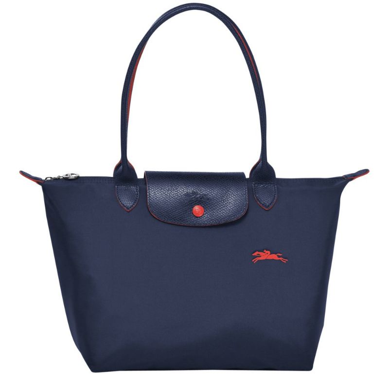 longchamp small club tote bag navy blue small size | Shopee Singapore