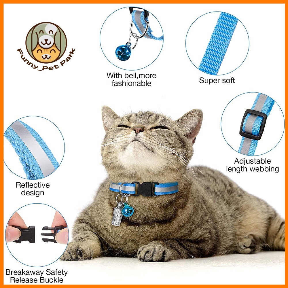 Luxury Designer Mixed Colors Pet Necklace Leash with Bell Dog Cat Nylon ...
