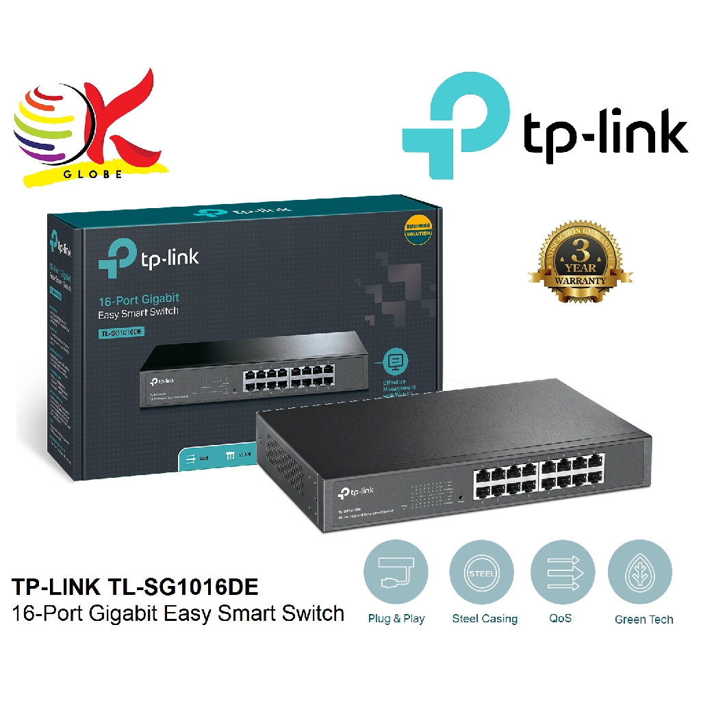 TP-LINK TL-SG1016DE 16-PORT / TL-SG1024DE 24-PORT GIGABIT EASY SMART ...