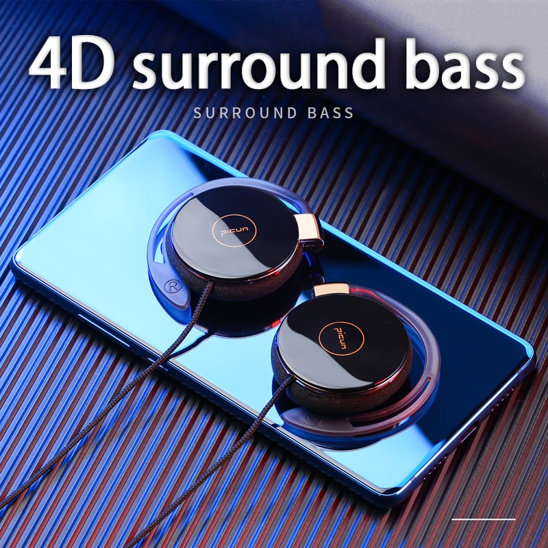 【Ready Stock】Universal 3.5mm Earphones 4D Sound Earhook Headset HIFI ...