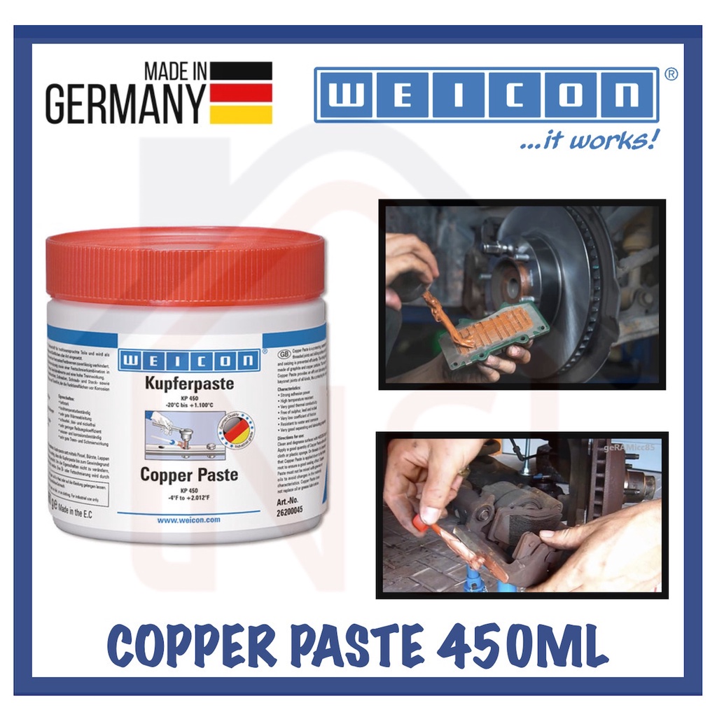 WEICON Copper Paste 450g / Lubricating Paste (Made in Germany) | Shopee ...