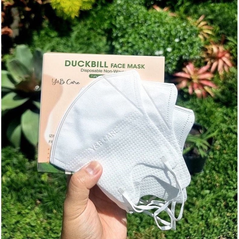 Embossed Y&B Stripe Duckbill Mask 1 Box Contains 50 Pcs | Shopee Singapore