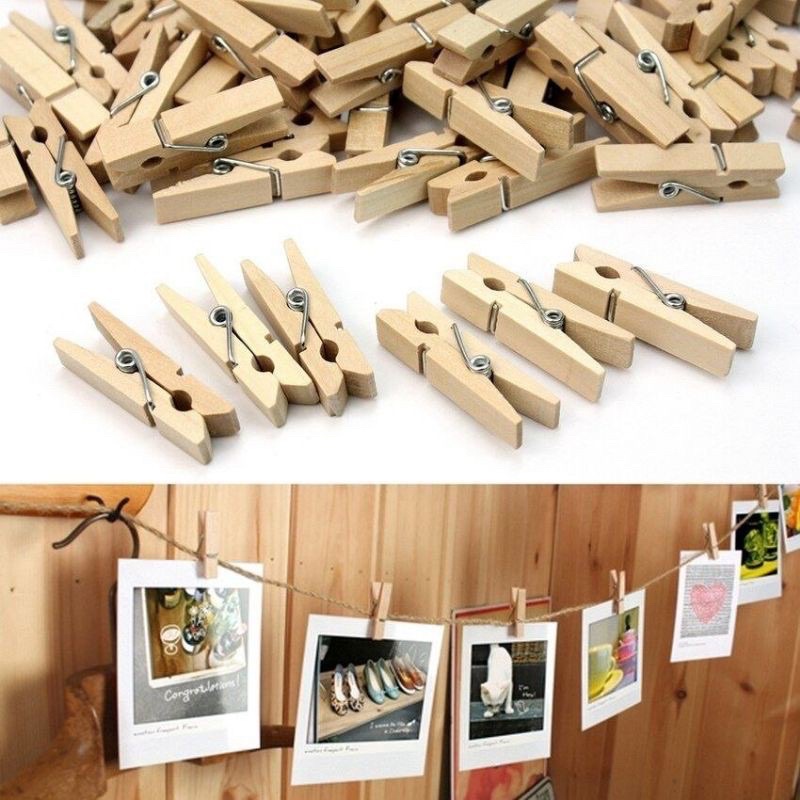 WOODEN CLIP PHOTO CLIP POLAROID PHOTO CLIPS KLIP GAMBAR KLIP KAYU ...