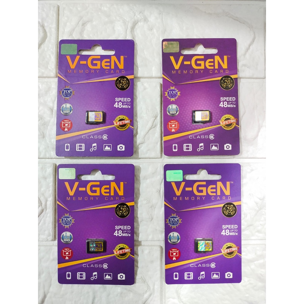 MMC V-GEN MICRO SD V-GEN 4GB 8GB 16GB 32GB CLASS 6 ORIGINAL | Shopee ...
