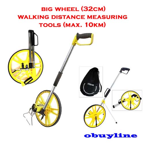 Adjustable Distance Measuring Wheel 32CM Roller (10,000m) / Measurement ...