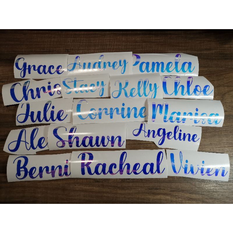 [SG SELLER] Customized personalised name vinyl decals and stickers ...
