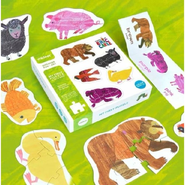 Mideer - Eric Carle - MY FIRST PUZZLE 10-IN-A-BOX | Shopee Singapore