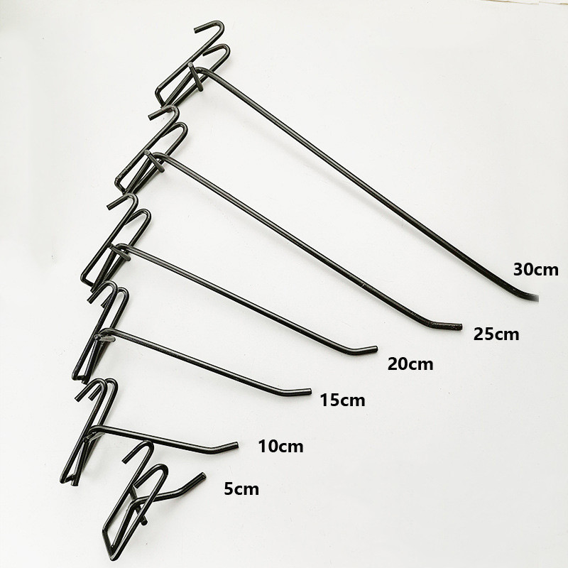 25cm 30cm Thick Metal Mesh Hook Netting Hooks Grid Hanger Supermarket ...