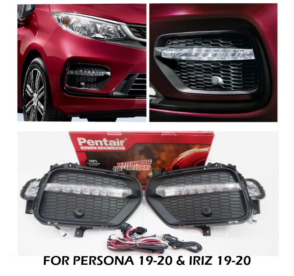 NEW Proton Persona Saga 2019 2020 2021 Daylight Car Fog Lamp DRL OEM ...