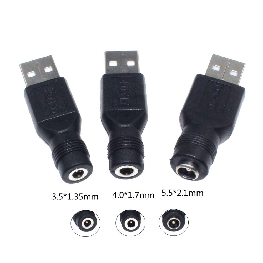 DC Female Jack To USB 2.0 Male Plug Jack 5V Power Plugs Connector ...