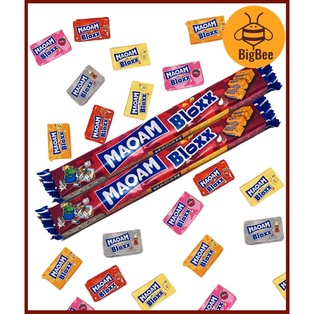 Maoam Bloxx Candy - 110g (5 Bloxx) Maoam Chewy Candy Cola, Lemon ...