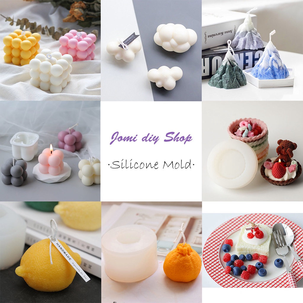 - DIY Candle Mold Silicone Handmade ( Iceberg / Mini Rose / Macaron ...