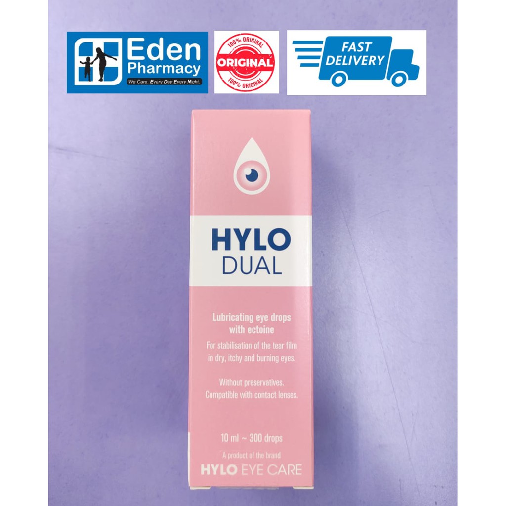 Hylo Dual eye drops with ectoine ( 1 x 10ml ) | Shopee Singapore