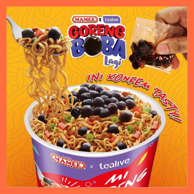 Mamee X Tealive | Maggi boba tealive + megi Fried boba megi megi ...