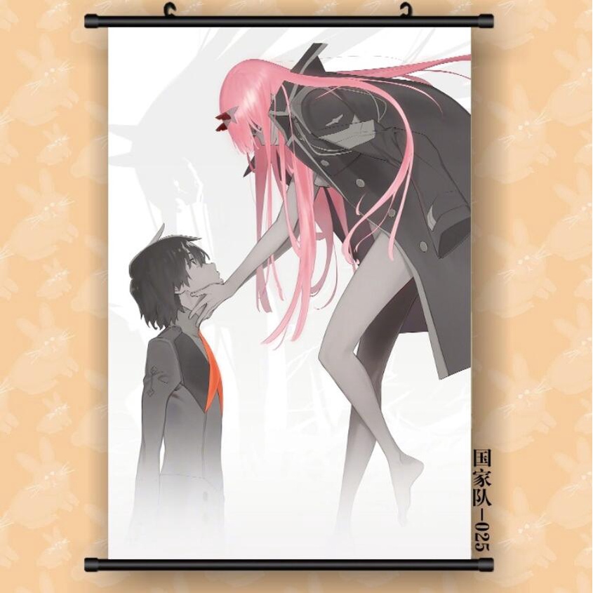 Anime Zero Two Darling in the FranXX 02 Painting Fabric Wall Scroll ...