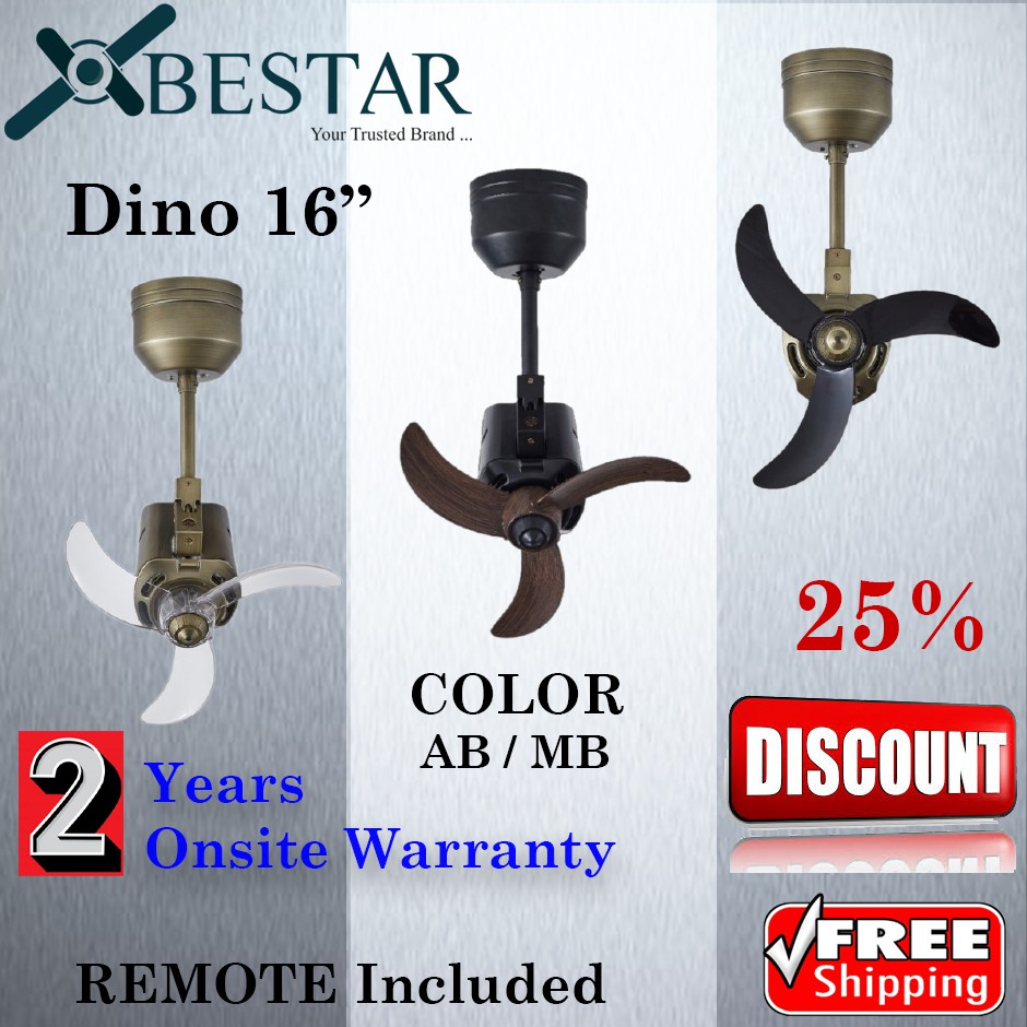 Bestar Ceiling fan Dino 16" Designer Corner DC Ceiling Fan | Available ...