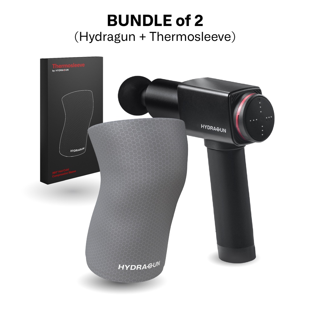 [Bundle] HYDRAGUN Massage Gun Bundle With Thermosleeve 360° Hot/Cold ...