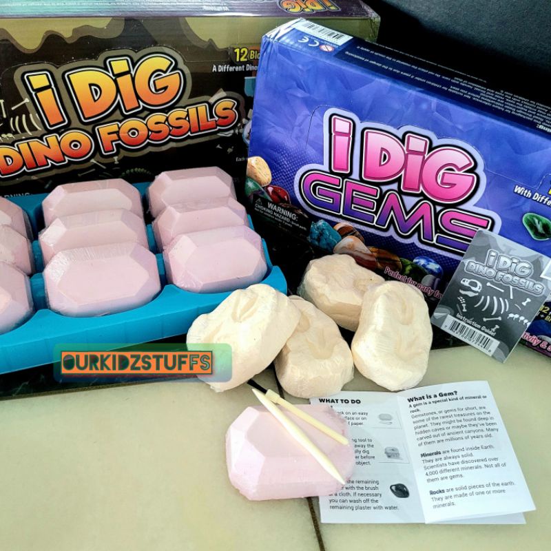I Dig! Excavation Kit (Gems/Dinosaur) | Shopee Singapore