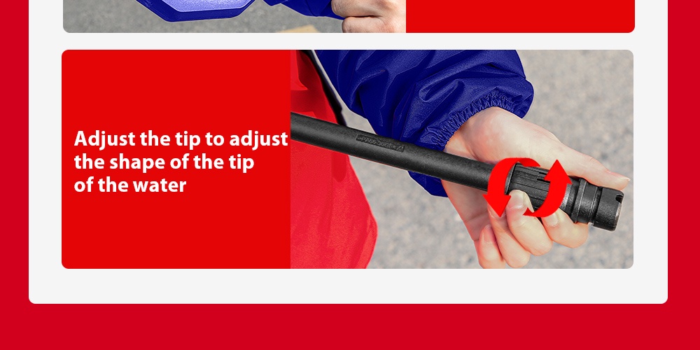 EMTOP 1400W High Pressure Washer With 1 Set Water Spray Gun,5m High Pressure Hose ,Cleans Cars ...