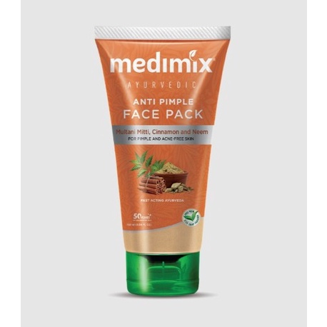 Medimix Ayurvedic Anti Pimple Face Pack, 150ml- With Multani Mitti ...