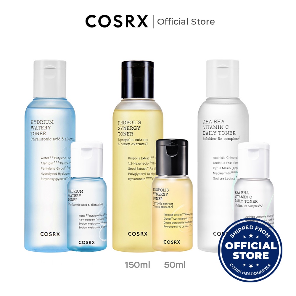 [COSRX OFFICIAL] Full Fit Propolis Toner 150ml,50ml / Hydrium Watery Toenr 150ml ,50ml/ Refresh ...