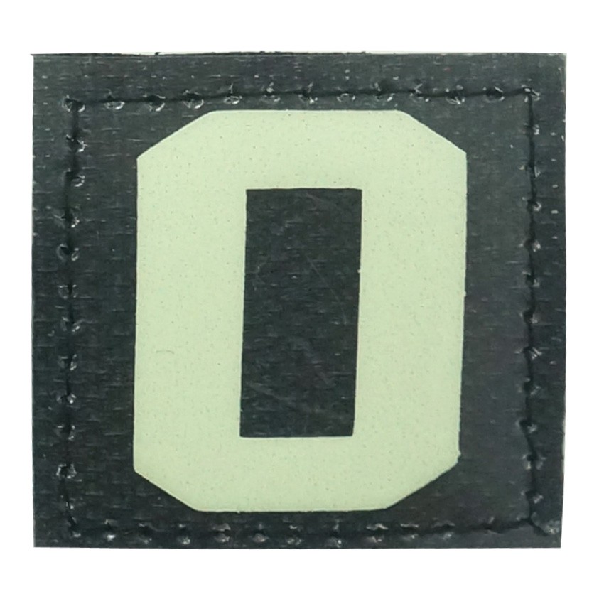 BIG LETTER O GITD PATCH - GLOW IN THE DARK (BUNDLE OF 2 PATCHES ...