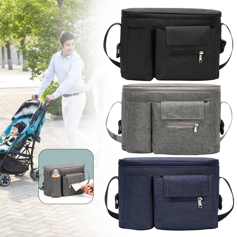 Baby Storage Bag Organiser Mummy Cup Holder Buggy Stroller Pram ...