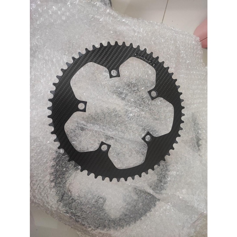 Carbon Chainring for Brompton 56T (BCD 110 & BCD 130) ,54T & 52T(BCD110 ...