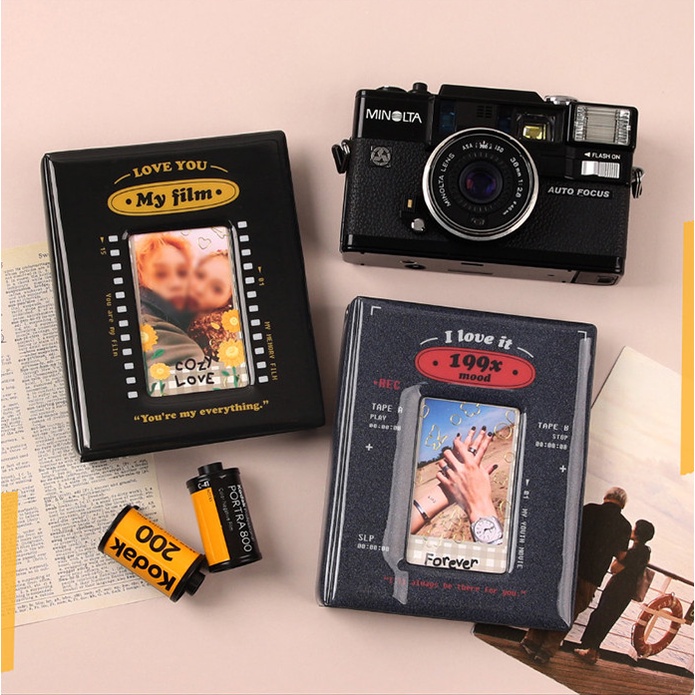 Hollywood Style 3 Inch Photo Album 40 Slots Mini Photocard Movie Star ...