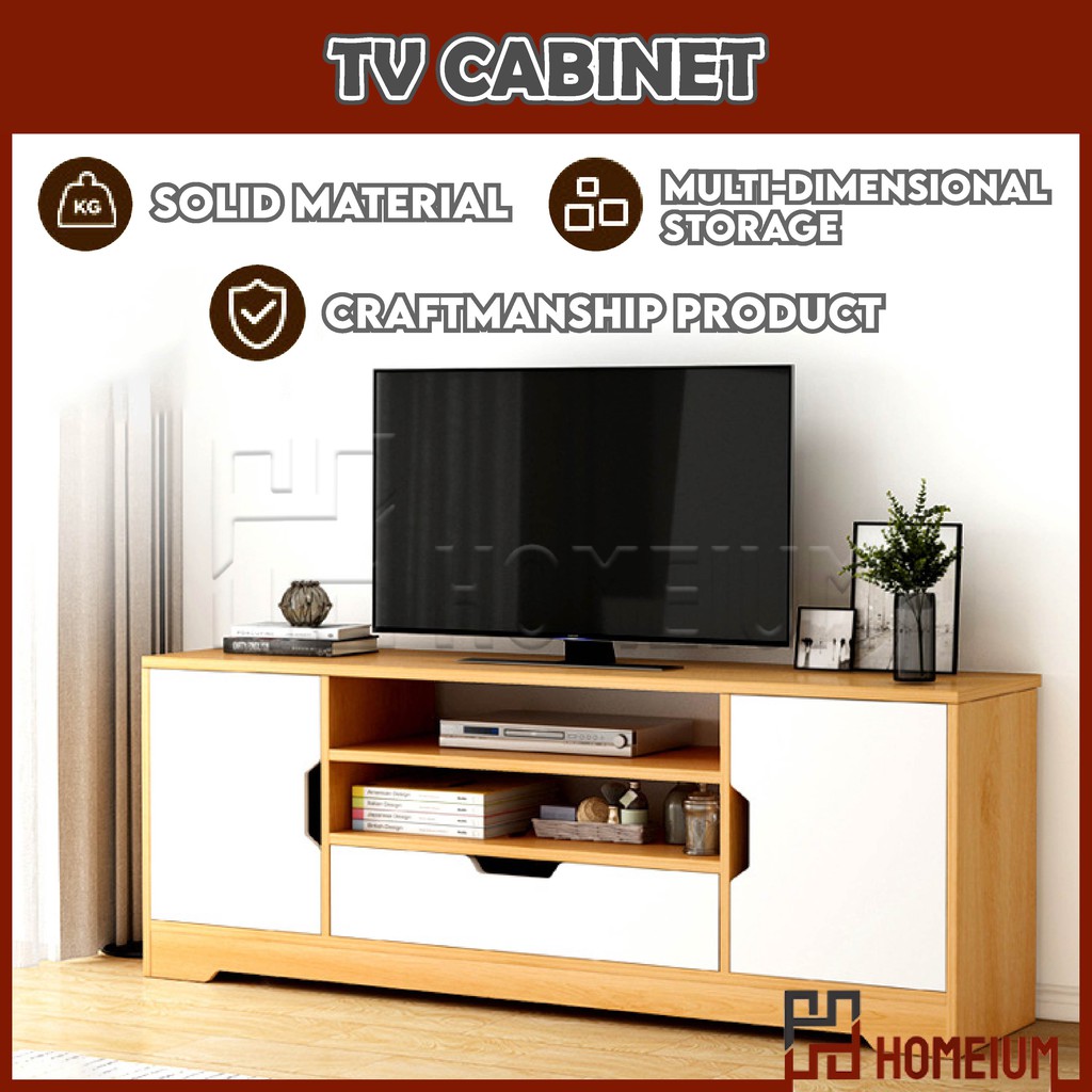 4 Feet TV cabinet Rak Tv console Almari Tv Media Storage Cabinet ...
