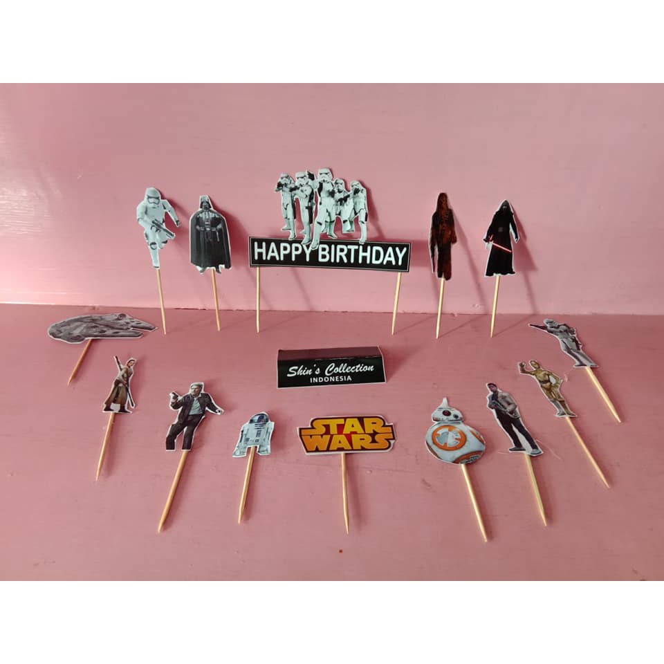 Star Wars Cake Topper (1 Set Contains 14pcs) | Shopee Singapore